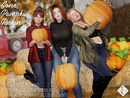 Second Life Marketplace - -Extra- Gone Pumpkin Pickin' Pose
